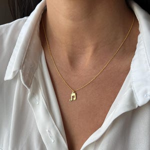 14K Gold Plated Music Note Necklace: Minimalist Jewelry Gift - Etsy