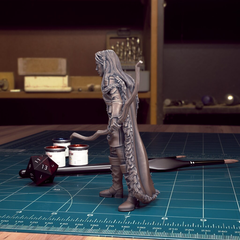 Human Rangers 32mm Scale Miniatures TTRPG Minis Compatible With Dnd ...