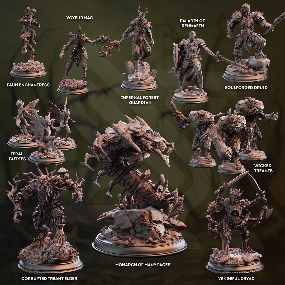 D&D Campaign Pack for Levels 7-9 - A New Leaf - Full Set of 14 Figures ...