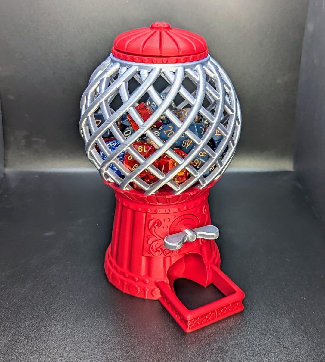 Gumball Dispenser Dice Tower - Candy Machine Design by Fatesend - 3D ...