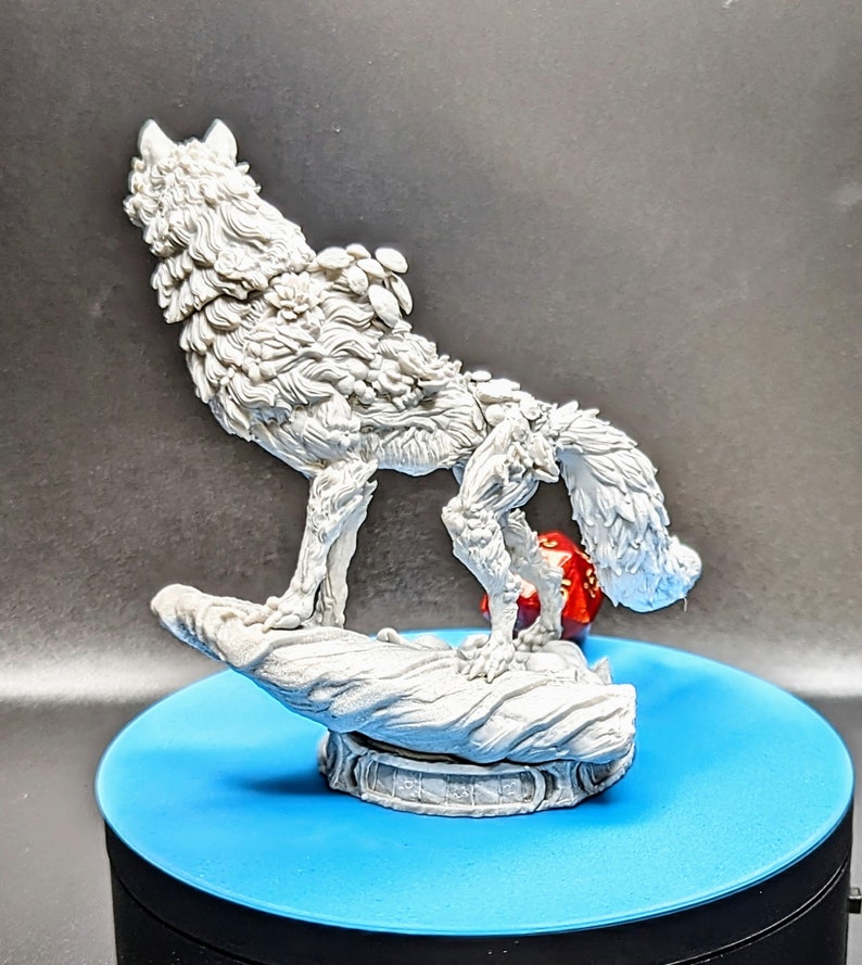 Large Undead Wolf - Lyks, Hades Howl - Witchsong Miniatures - 3D ...