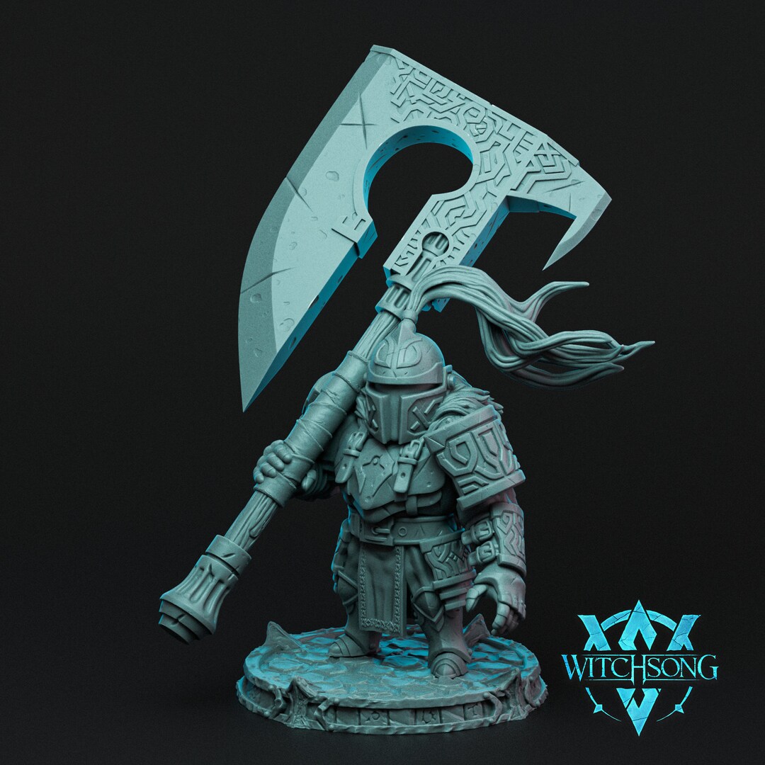 Knight of Stature - Witchsong Miniatures - 3D Printed - Resin - Huge 3 ...