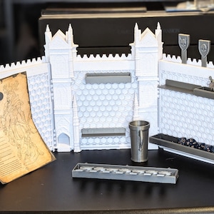 Gothic Cathedral GM Screen - 3D Printed PLA - by Fatesend - Approx. 7-8 ...