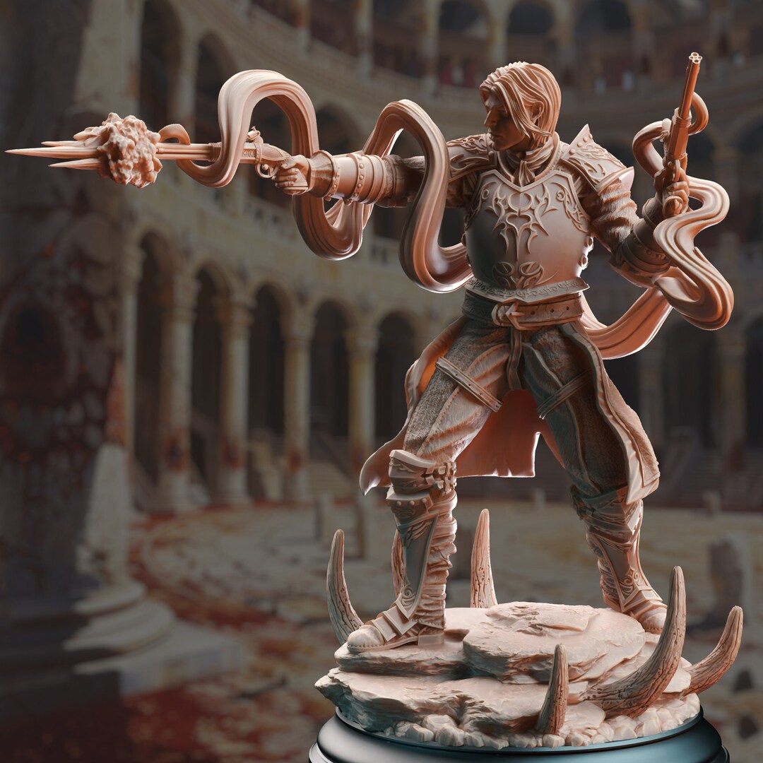 Human Gunslinger Cedric of Wildern 32mm Scale Miniature TTRPG Minis DM ...