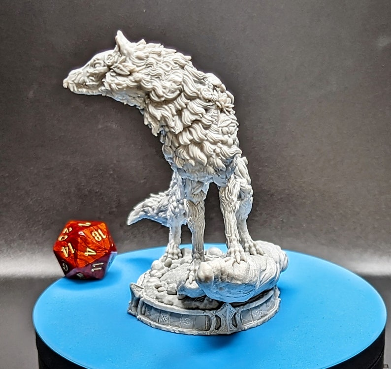Large Undead Wolf - Lyks, Hades Howl - Witchsong Miniatures - 3D ...