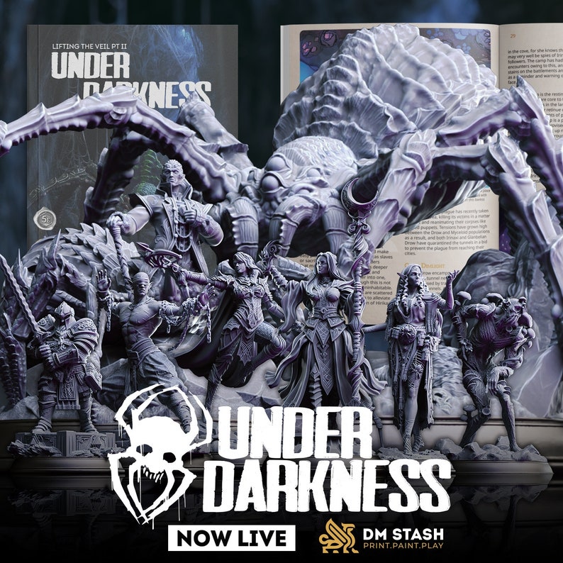 TTRPG Campaign Pack - Under Darkness - Full Set of 14 Figures - 32mm ...