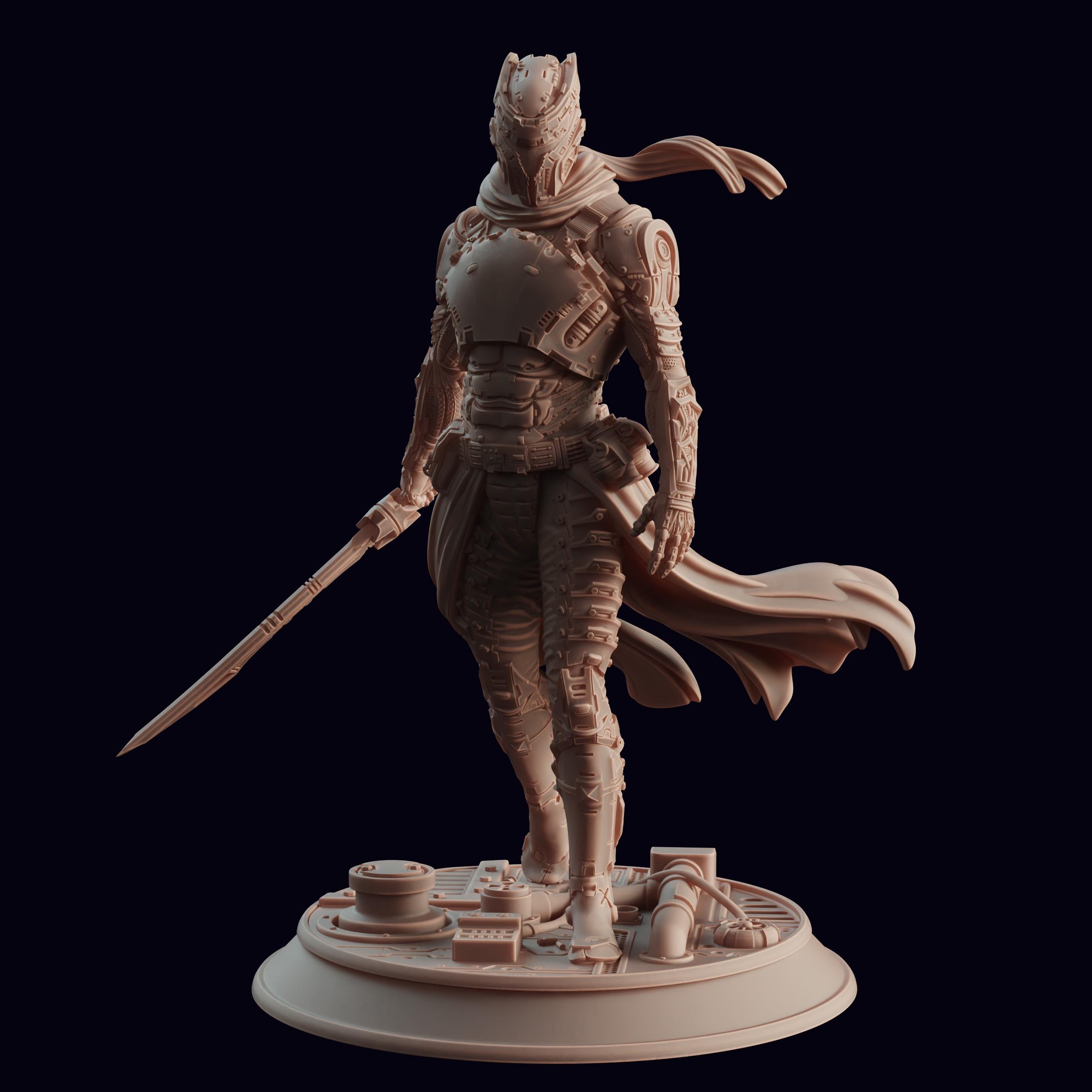 Cyberpunk Cyborg Ninja Figure - Yusuke "inari" Akazawa - Unpainted ...