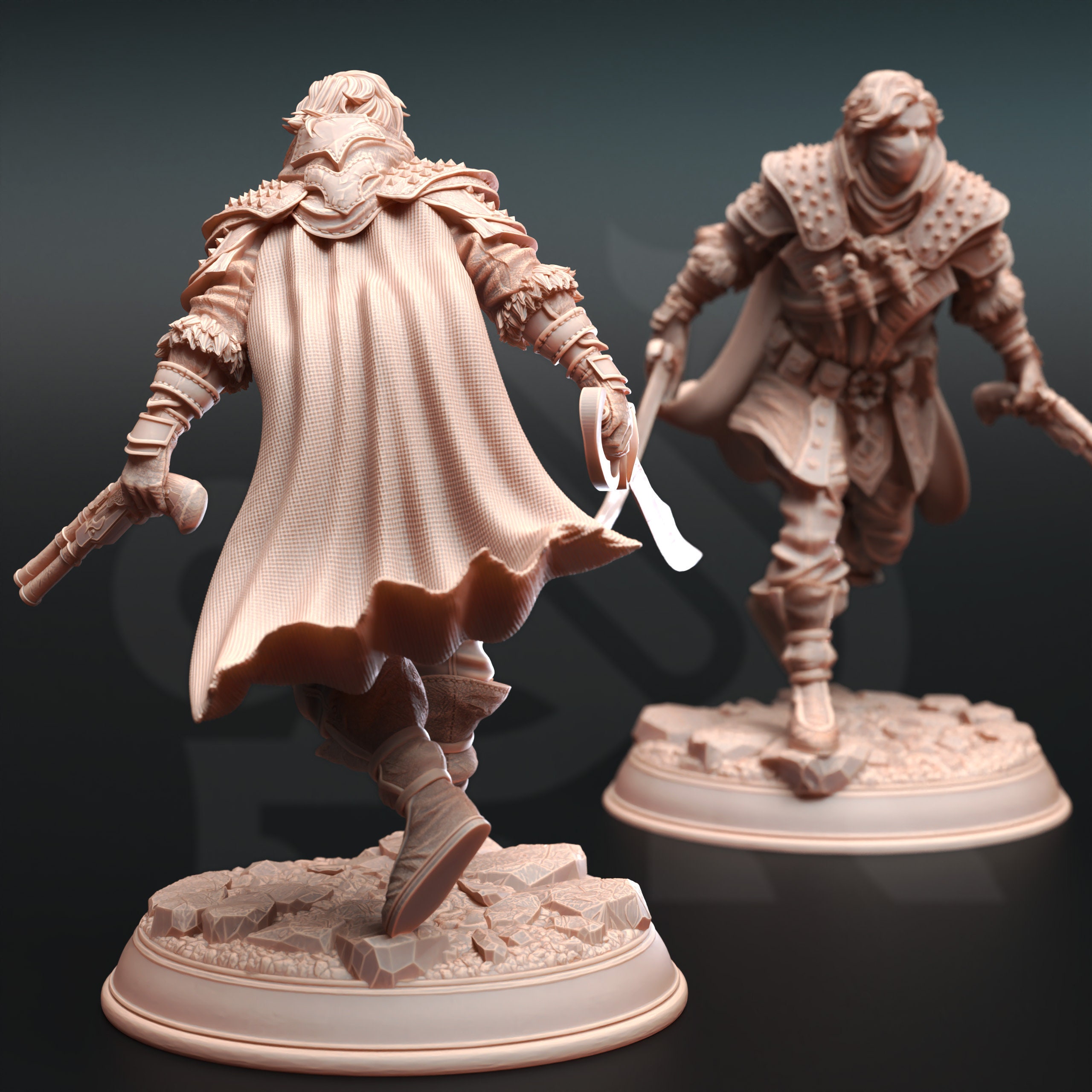 Derrick the Fin, Dusty Dirks Boss - 32mm Scale Miniature - TTRPG Minis ...