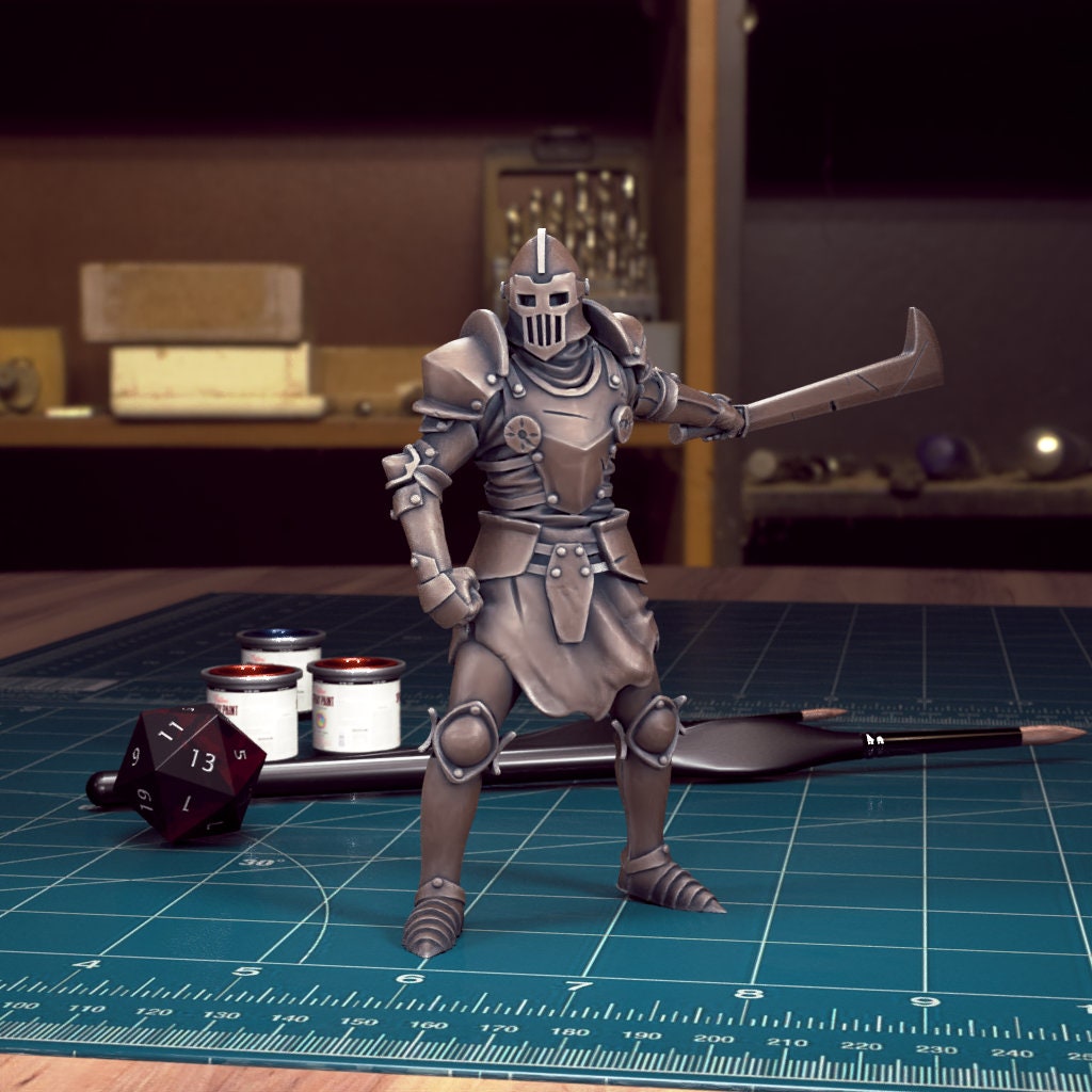 Animated Armour - Set of 5 Figures - 28mm/32mm Scale Unpainted Resin ...