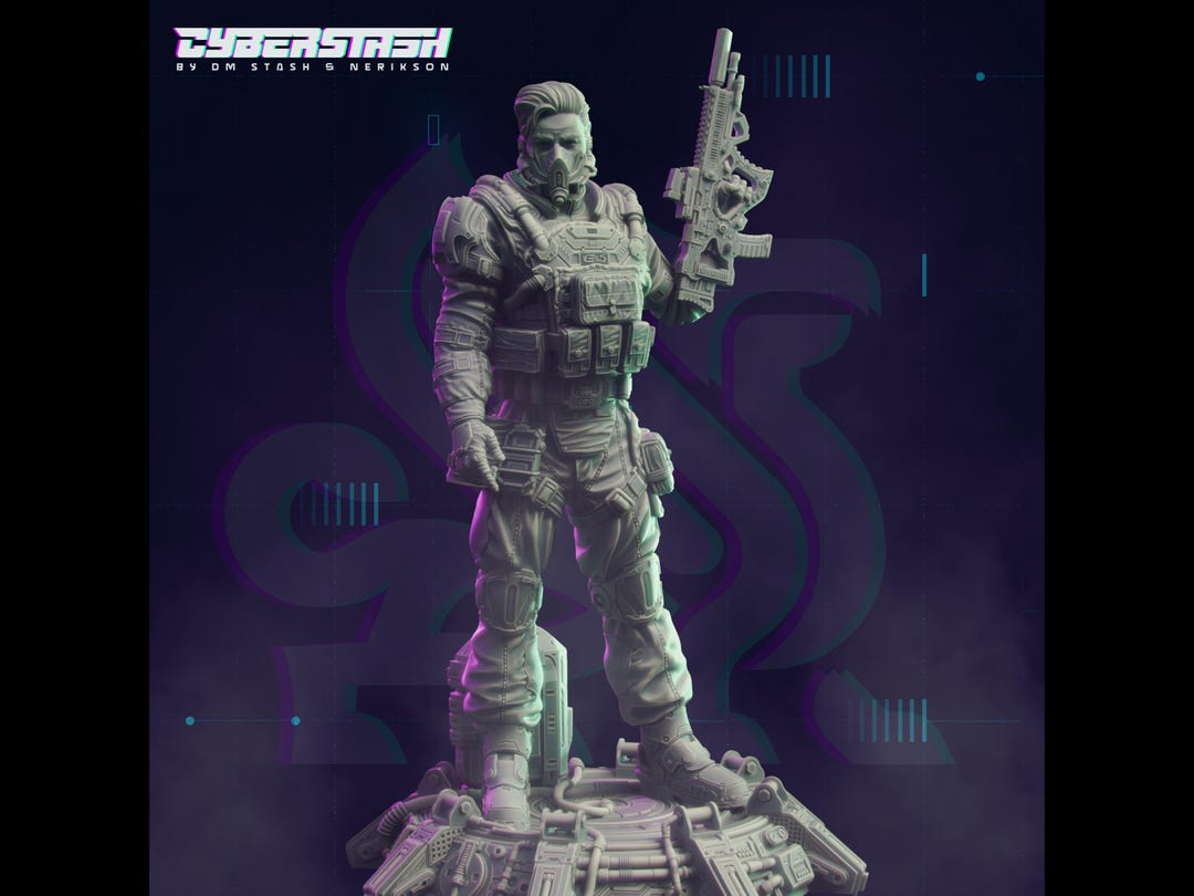 Cyberpunk Combat Medic Figure - Romero "ratchet" De La Vega - Unpainted ...