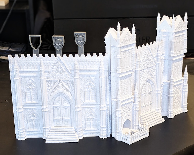 Gothic Cathedral GM Screen - 3D Printed PLA - by Fatesend - Approx. 7-8 ...
