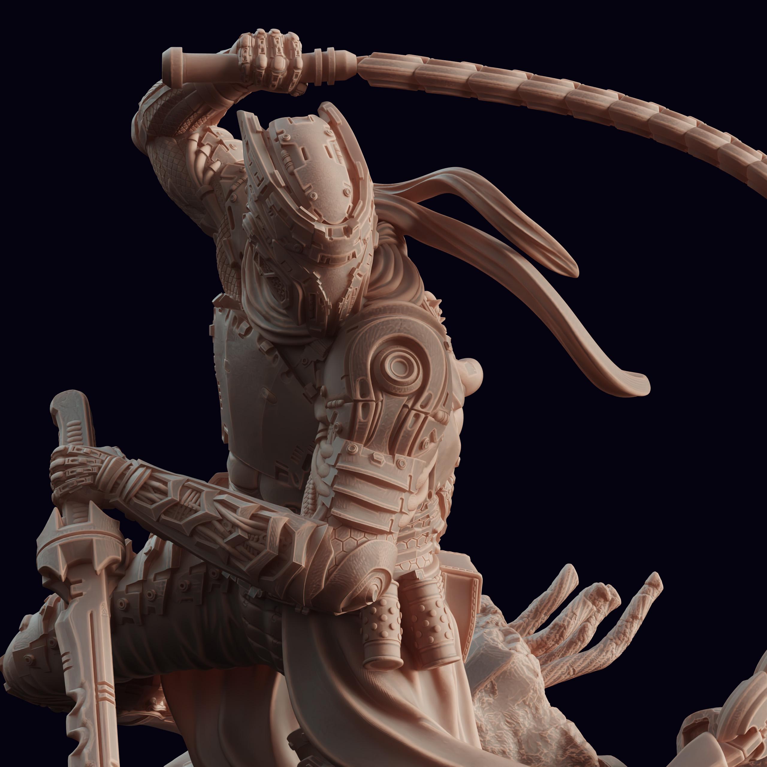 Cyberpunk Cyborg Ninja Figure - Yusuke "inari" Akazawa (diorama ...
