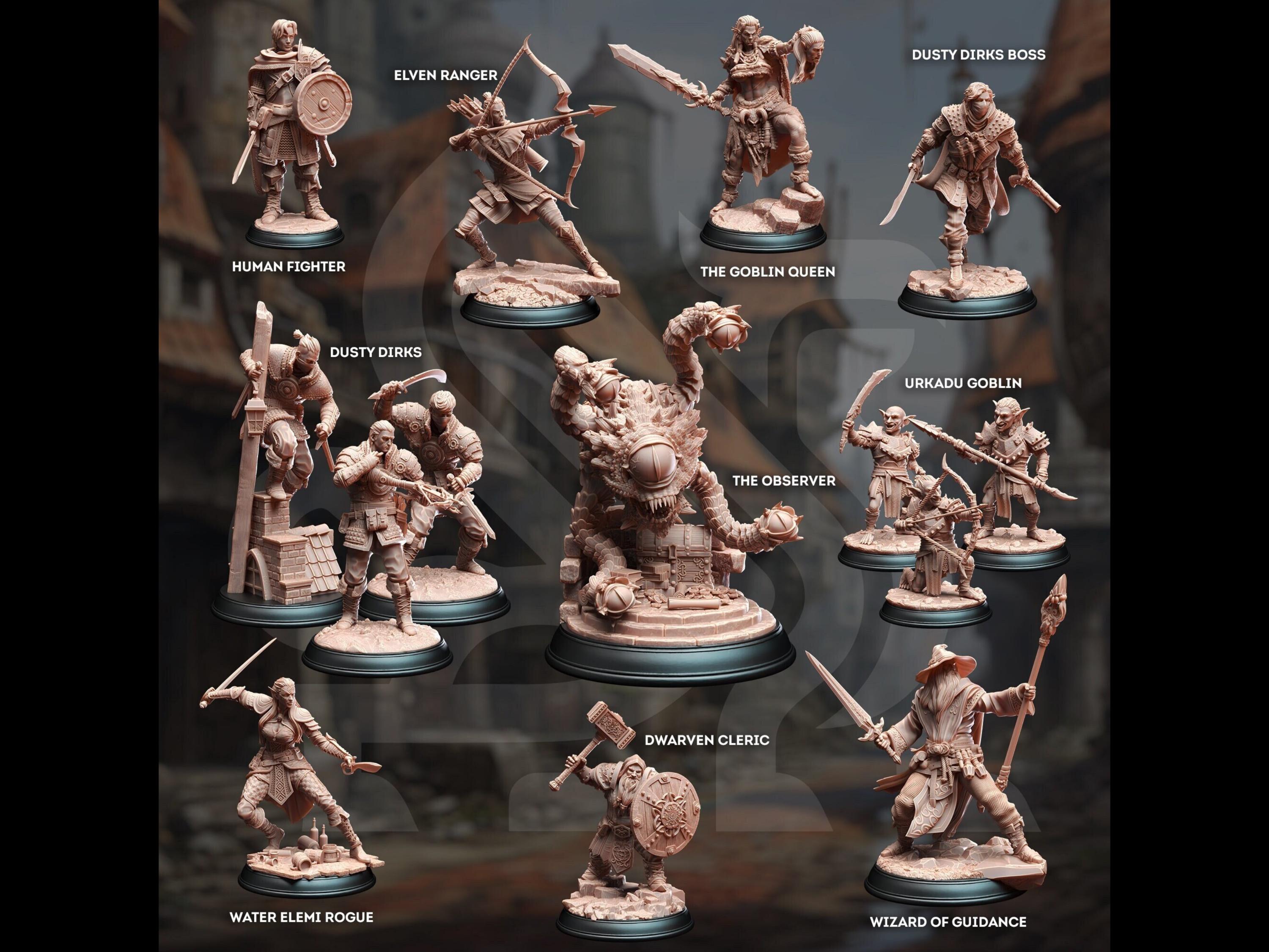 Starter Campaign Module Lvl 1-3 - Adventure Calls - Set of 14 Figures ...