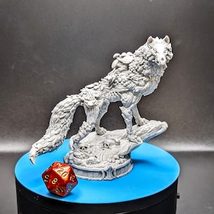 Large Undead Wolf - Lyks, Hades Howl - Witchsong Miniatures - 3D ...