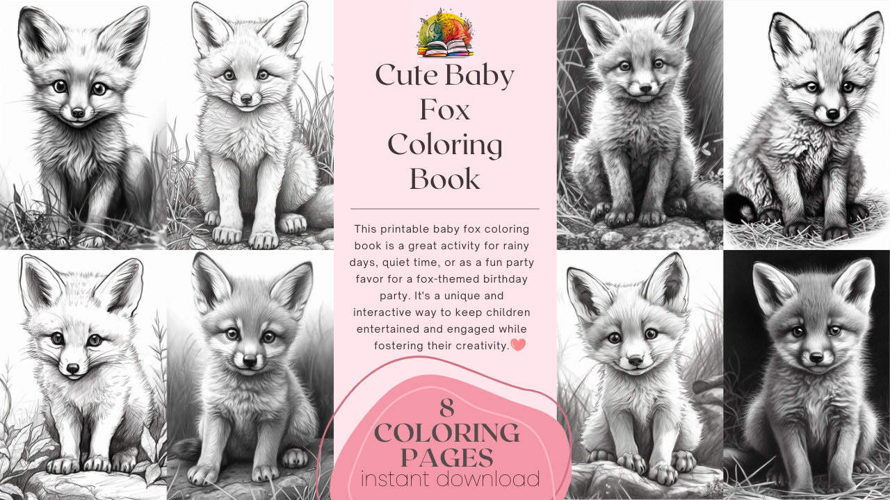 Baby Fox Coloring Pages