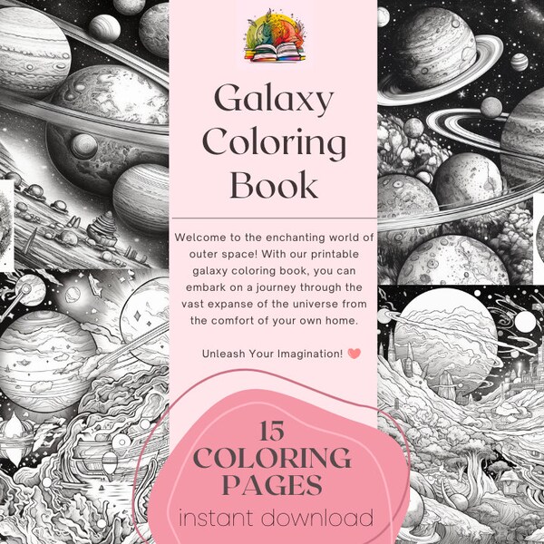Celestial Coloring Page - Etsy