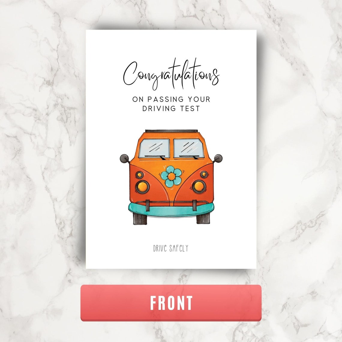 Printable Driving Test Card, New Driver Card, Driving Test Gift ...