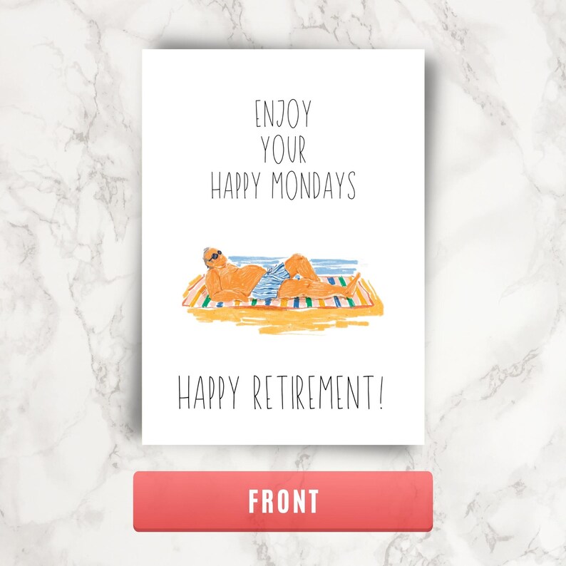 Happy Retirement Card, Farewell Card, Goodbye Card Printable Instant ...
