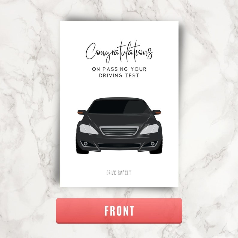 Printable Driving Test Card, New Driver Card, Driving Test Gift ...