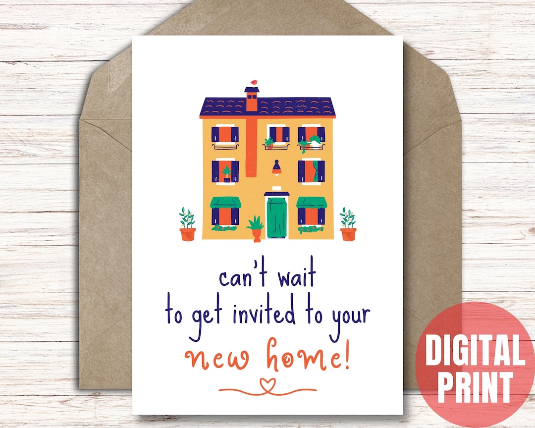 Housewarming Card Funny Card for Friends New House Celebration ...