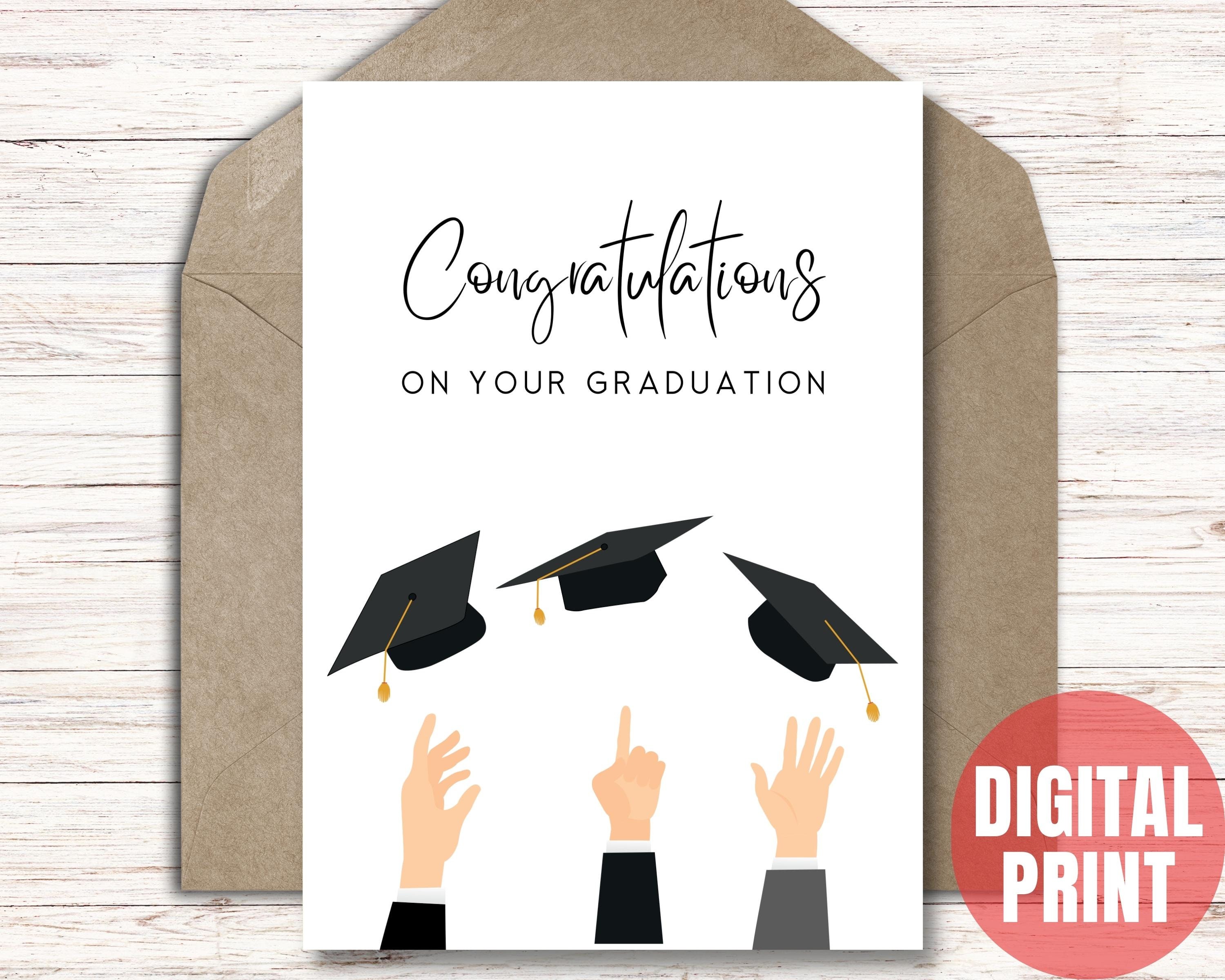 Digital Graduation Card, Happy Graduation Card, Congrats Graduate ...