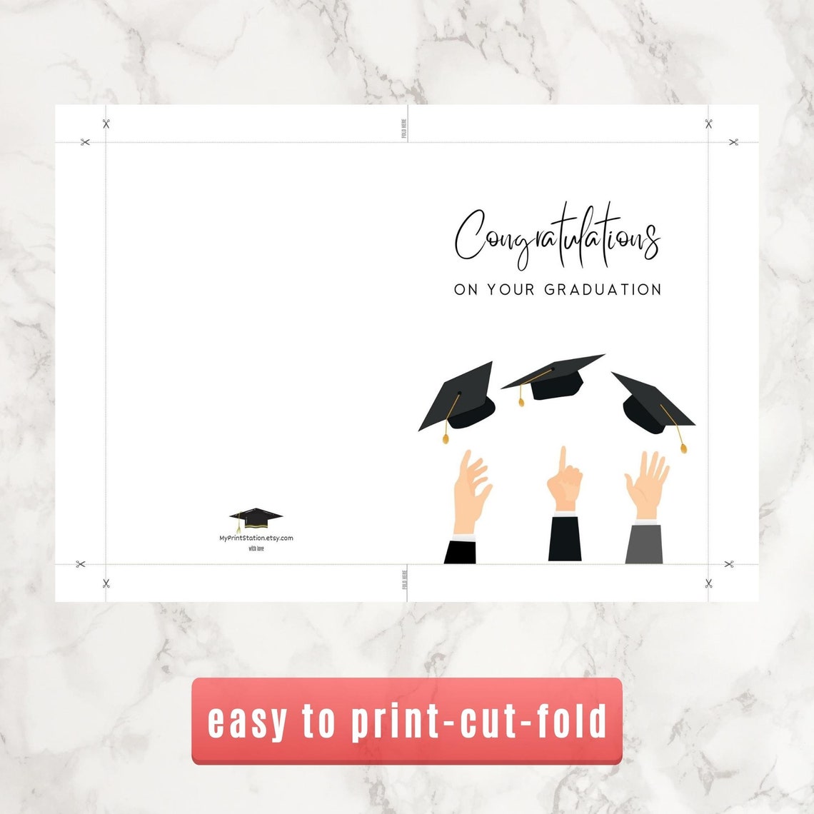 Digital Graduation Card, Happy Graduation Card, Congrats Graduate ...