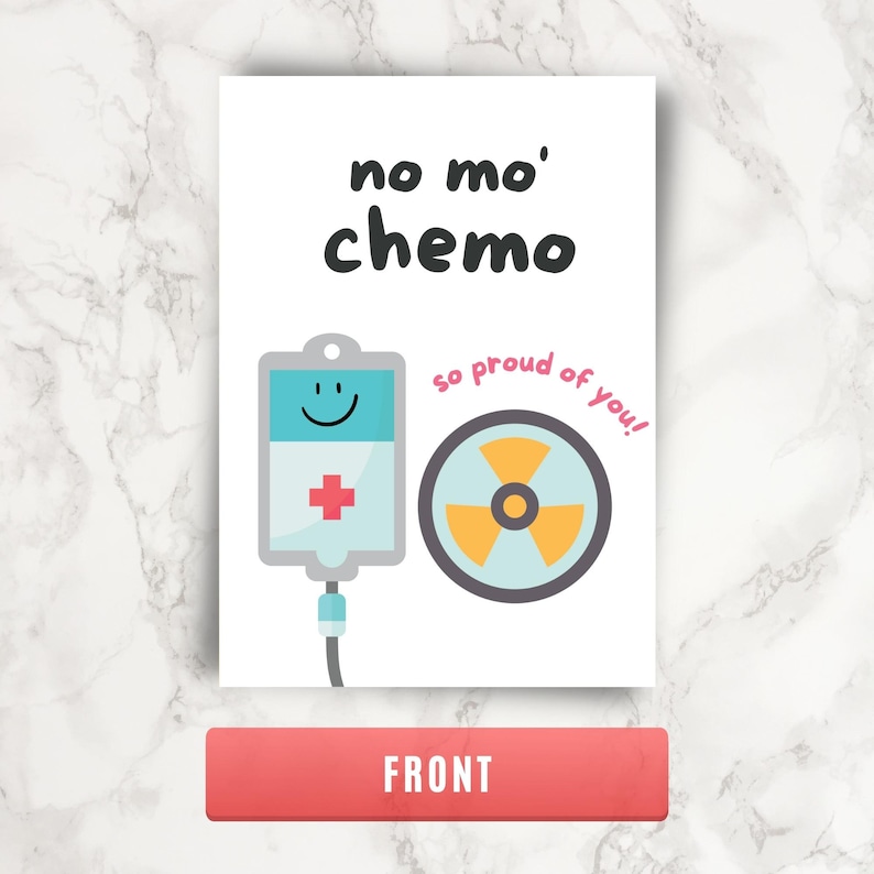No More Chemo Card Survive Cancer Card End of Cemo Card Printable ...