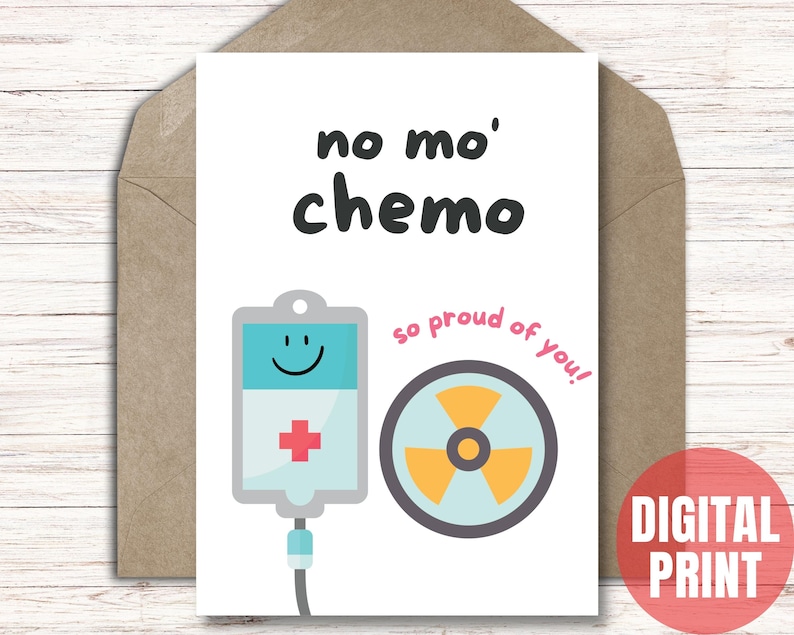 No More Chemo Card Survive Cancer Card End of Cemo Card Printable ...