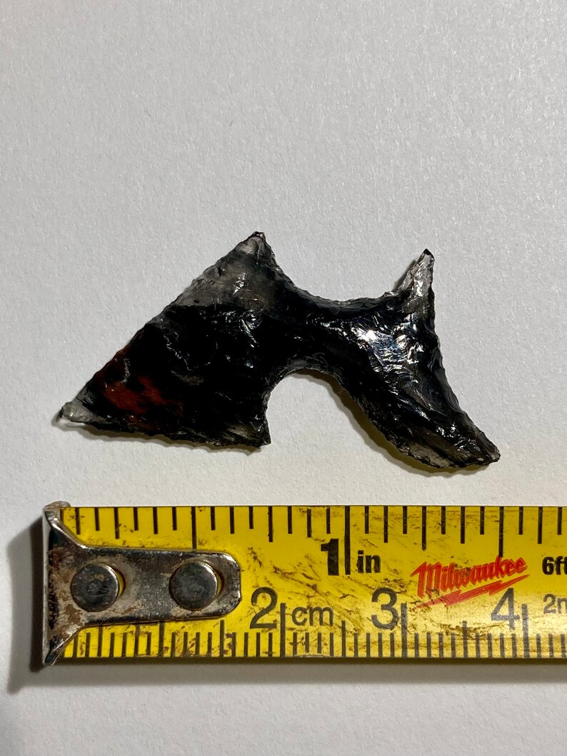 Tri Flow Obsidian Whale Tail Hybrid Fun Eccentric Projectile Point ...