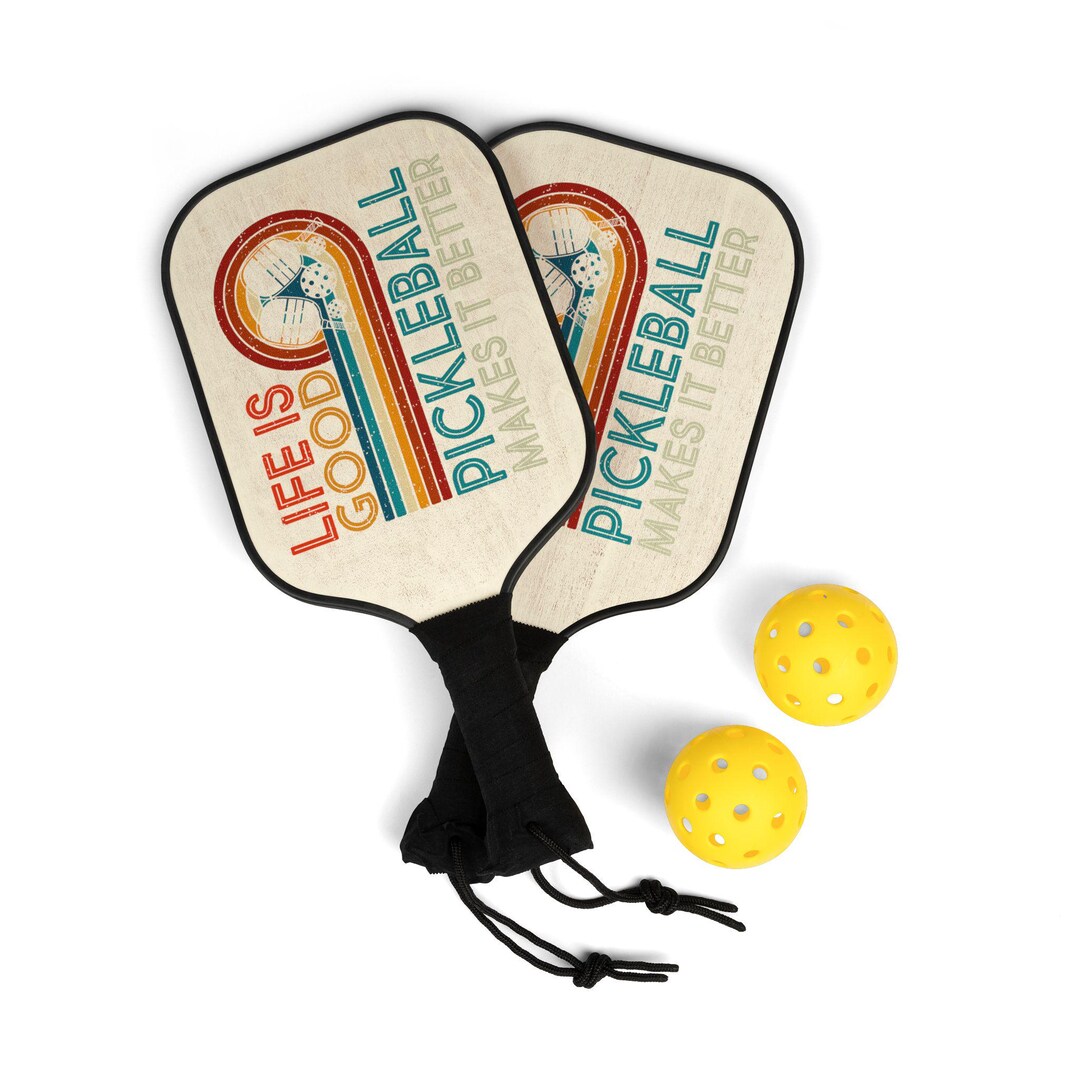 Pickleball Set, Paddles & Balls for Every Player, Fun Pickleball Kit ...