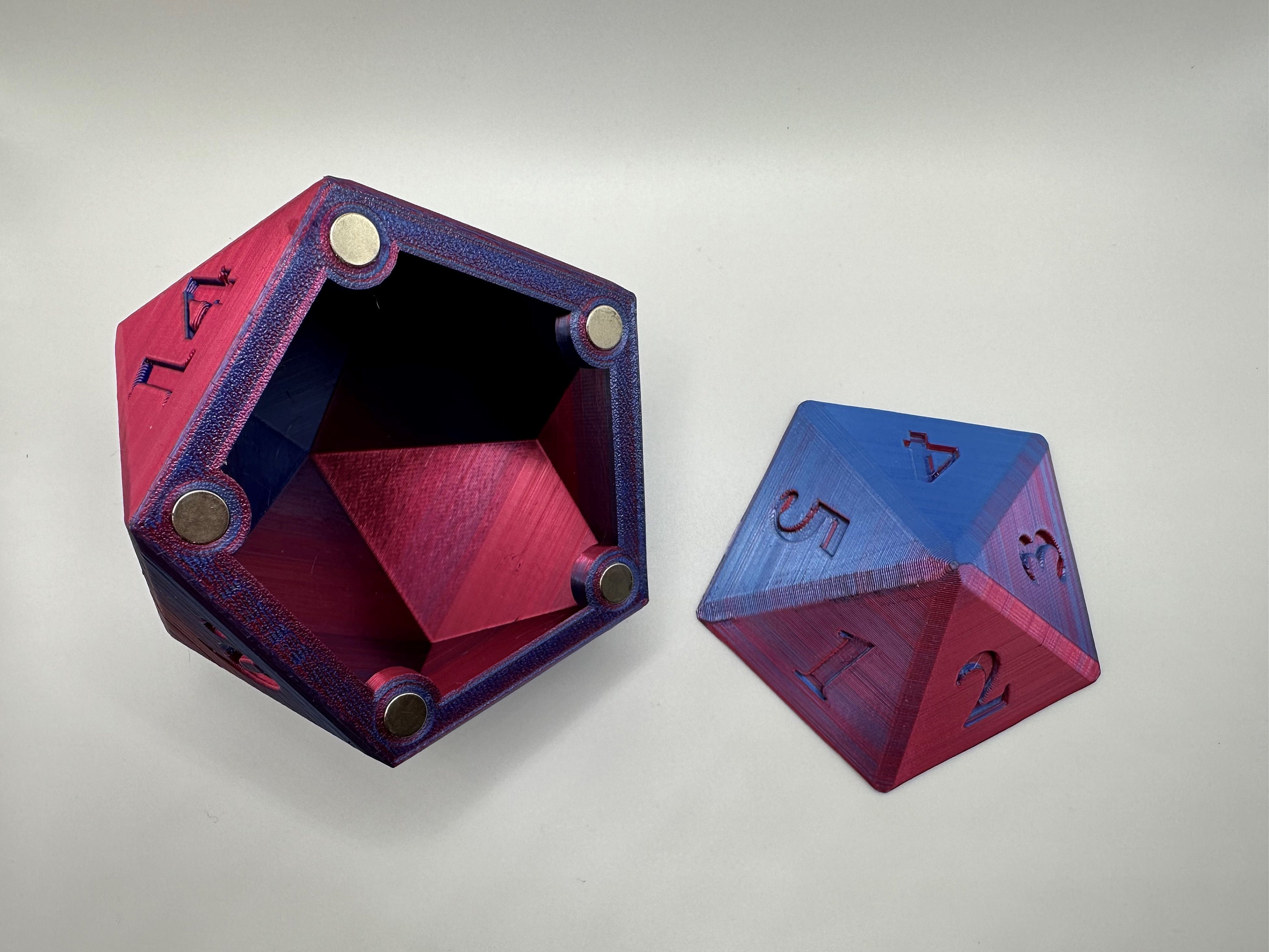 W20-optik 3D Printed Dice Boxes Dnd / Pen and Paper / Gift - Etsy
