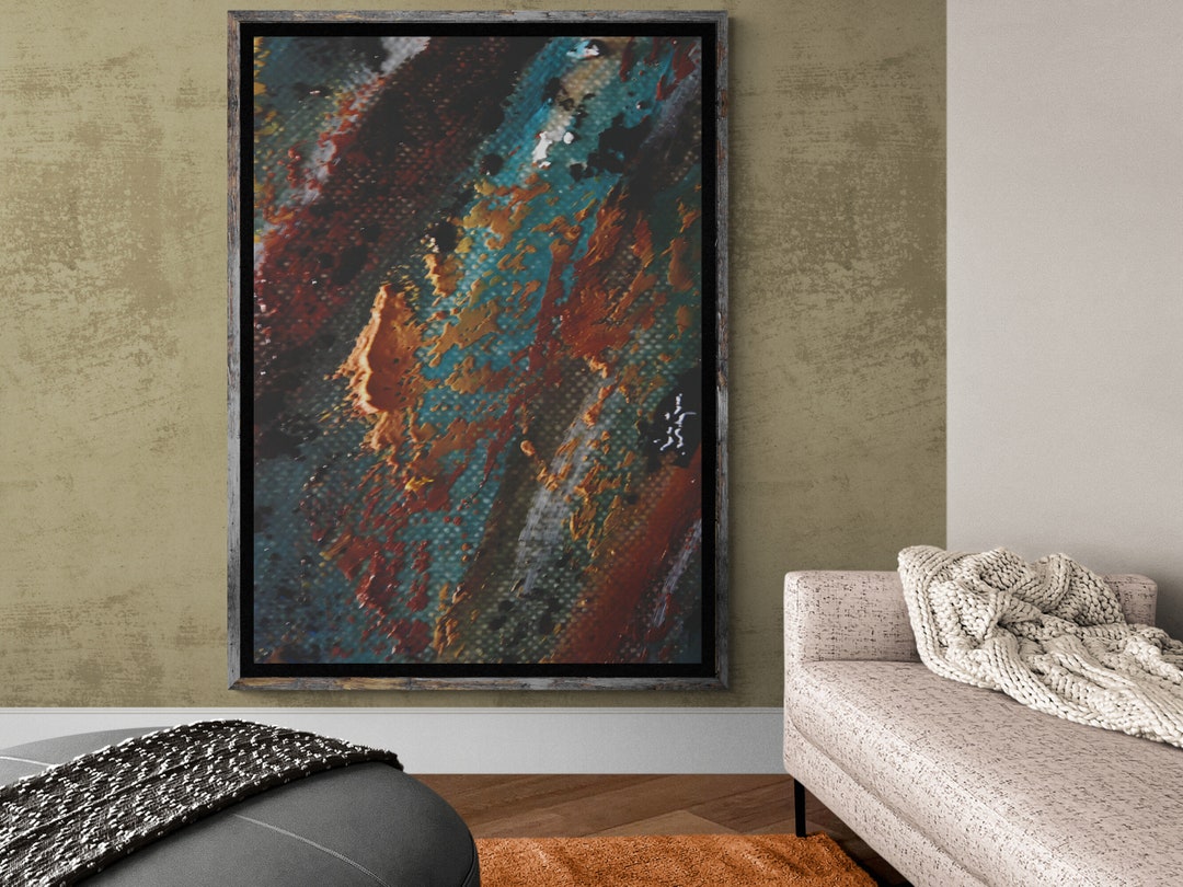 Inspired Bright Abstract Art Digital Print, Bold and Vibrant Abstract ...