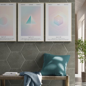 Angel Numbers Set of 3, Aura Poster, Aura Print, Aura Angel Number ...