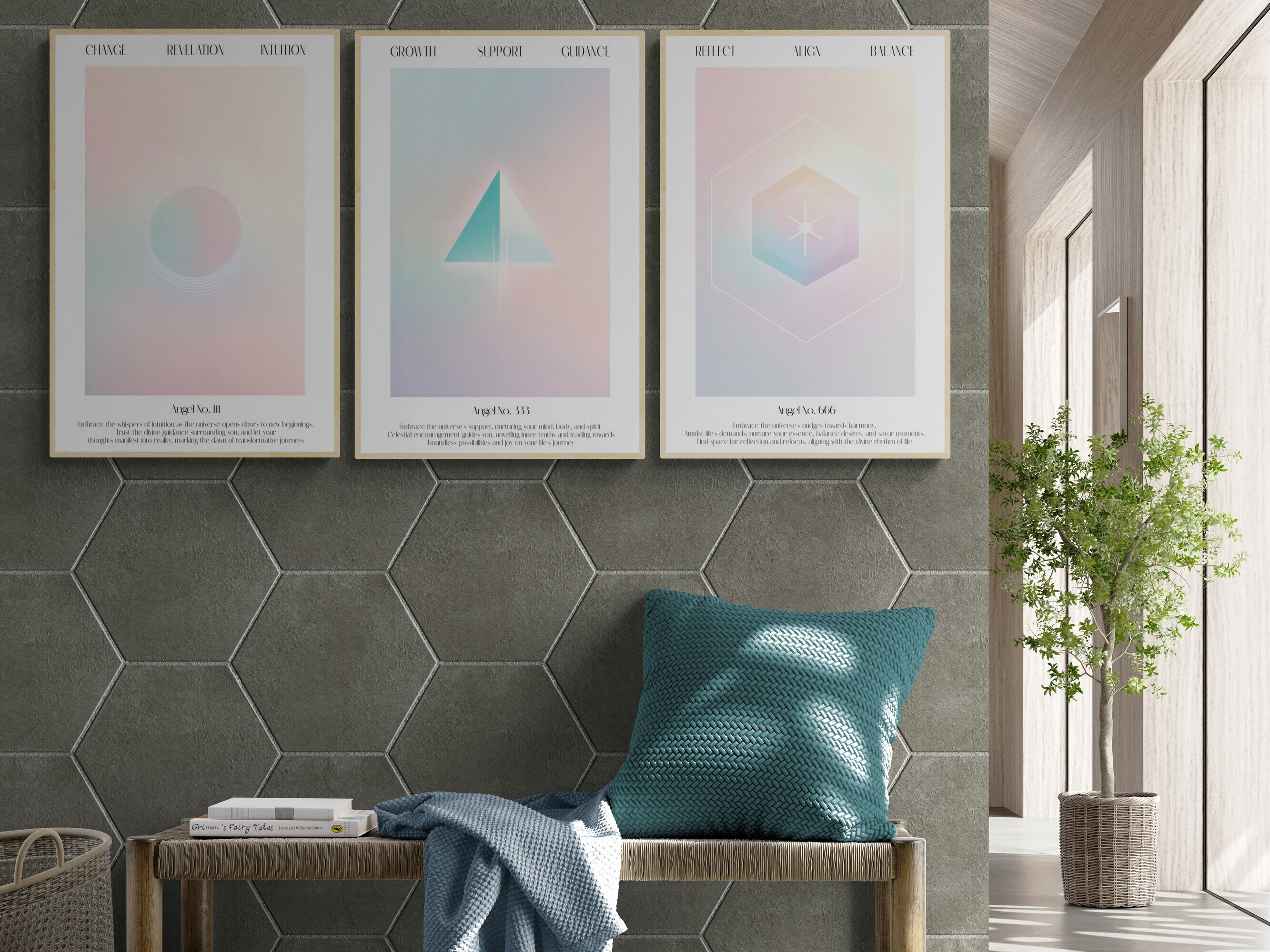 Angel Numbers Set of 3, Aura Poster, Aura Print, Aura Angel Number ...