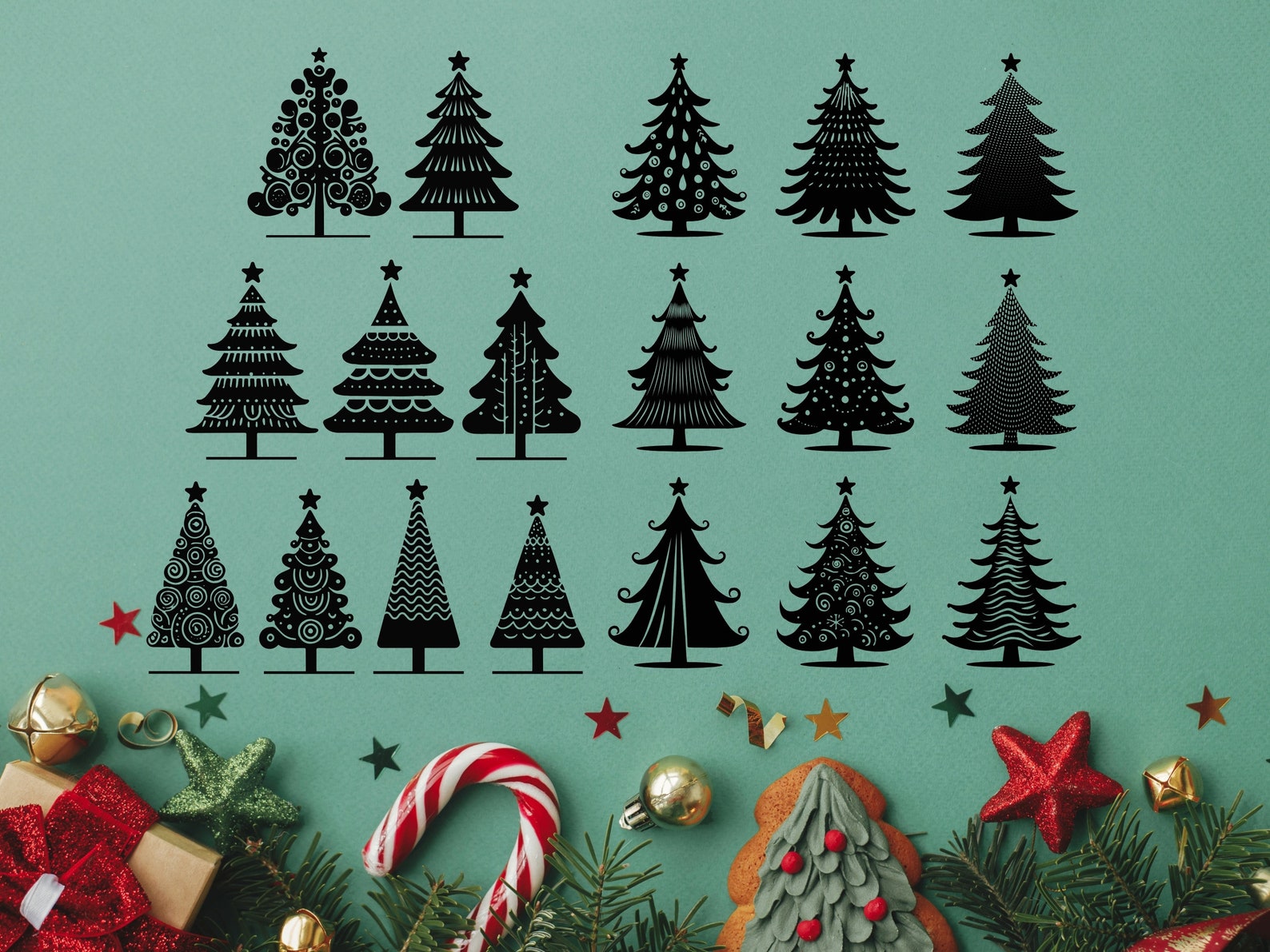 Christmas Tree Svg Bundle, Christmas Svg File, Christmas Clipart ...
