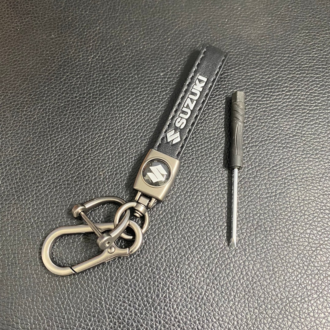 Genuine Leather Car Keychain Suitable for Suzuki Touring Key Ring ...