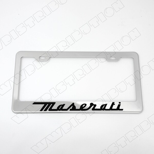 Black Maserati License Plate Frame - Etsy