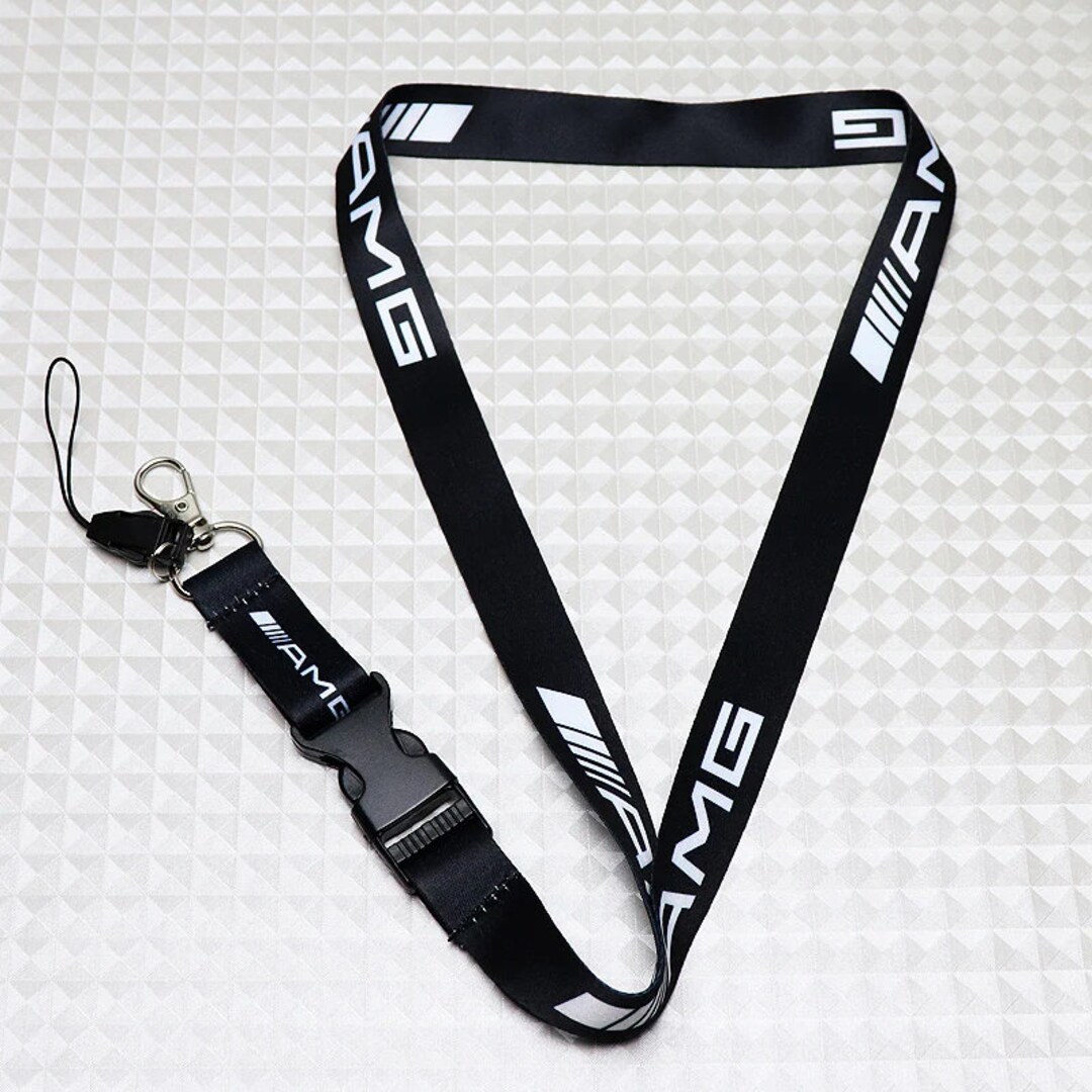 Mercedes Benz AMG Black Keychain Lanyard - Etsy