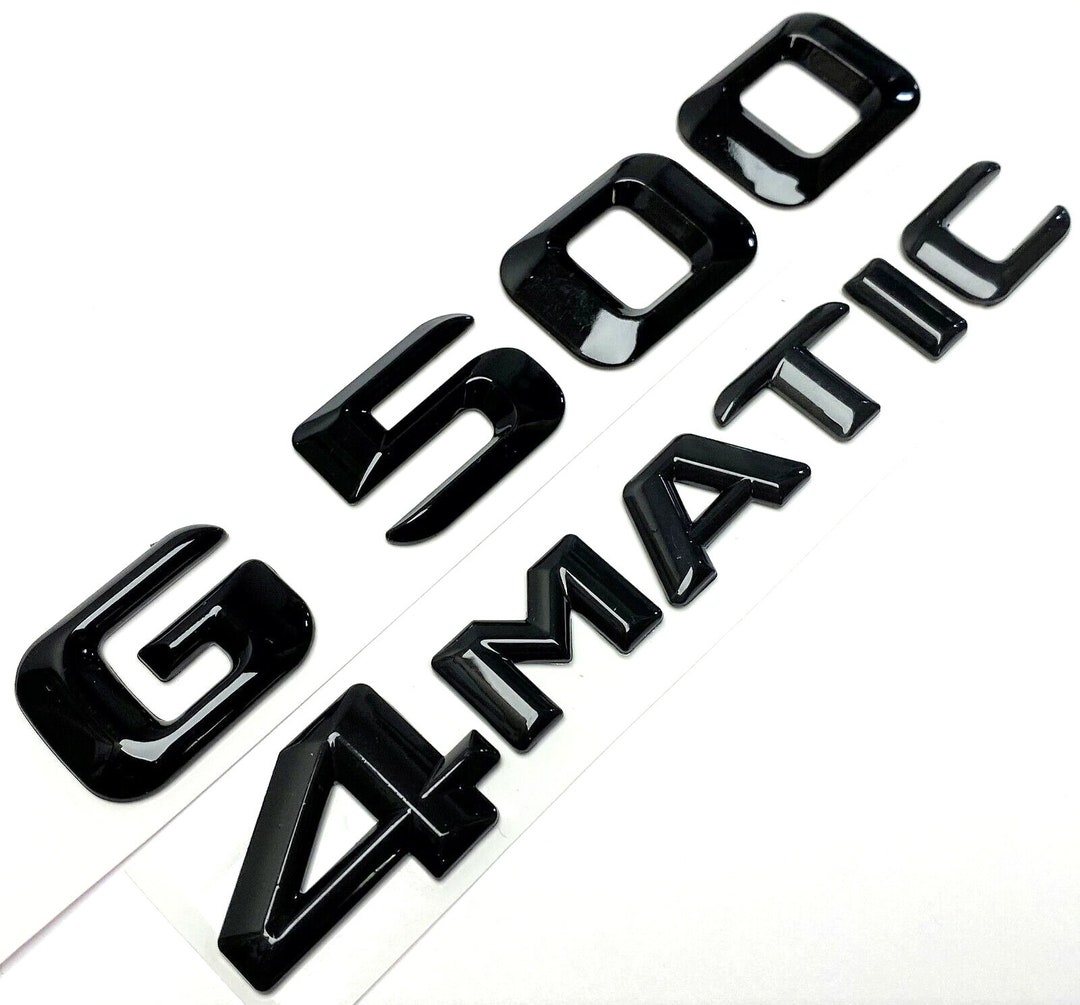 NEW G500 4matic Gloss Black Badge Emblem Fits Mercedes Benz G 500 - Etsy