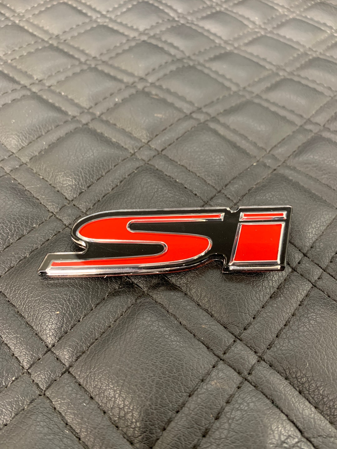 NEW LOGO Red Si Emblem Fits Honda Civic Si 2dr 4dr Trunk Rear Badge ...