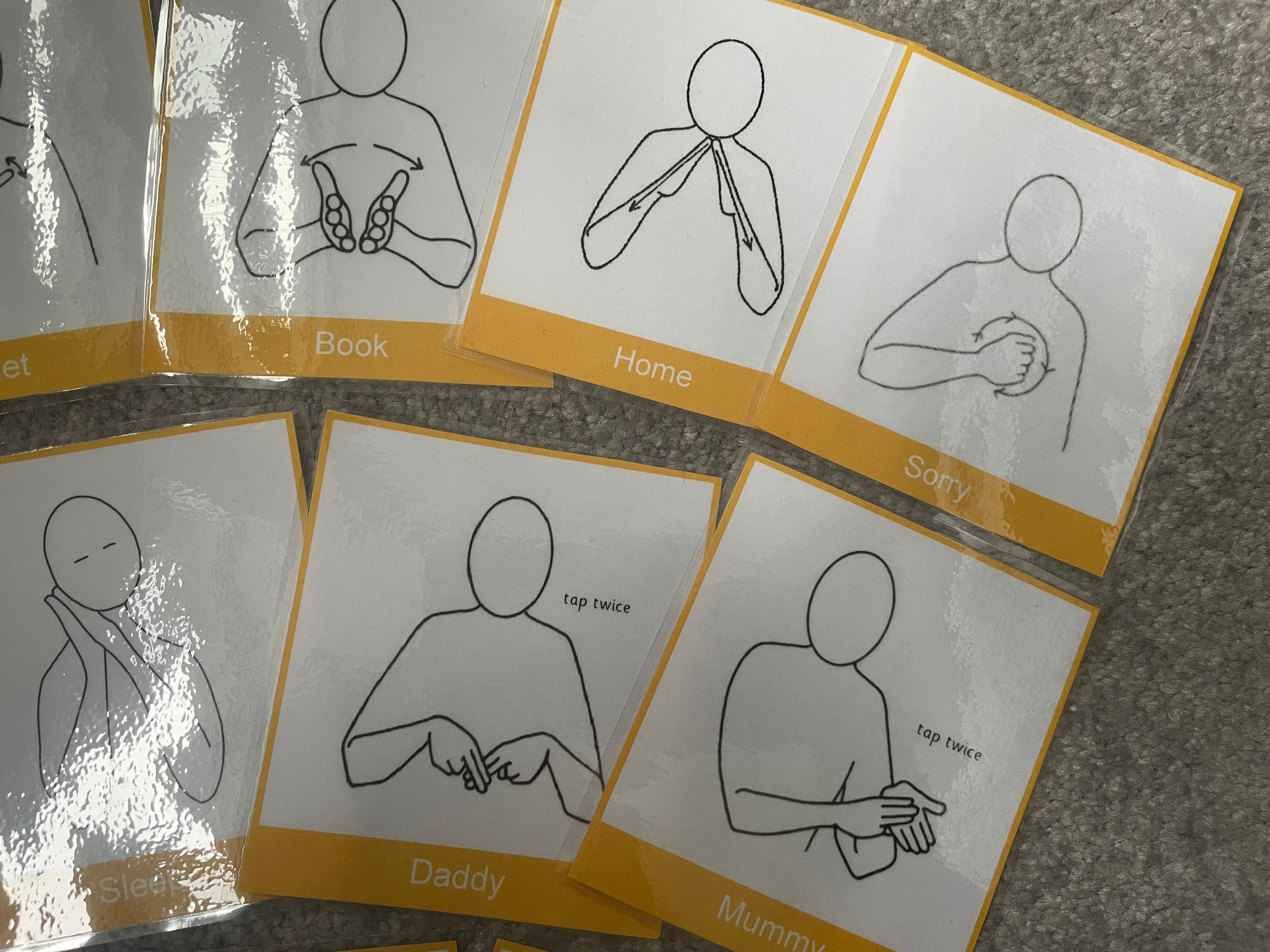 Buy EYFS Makaton Signs Flashcards SEN Staff Support Fully Online in ...