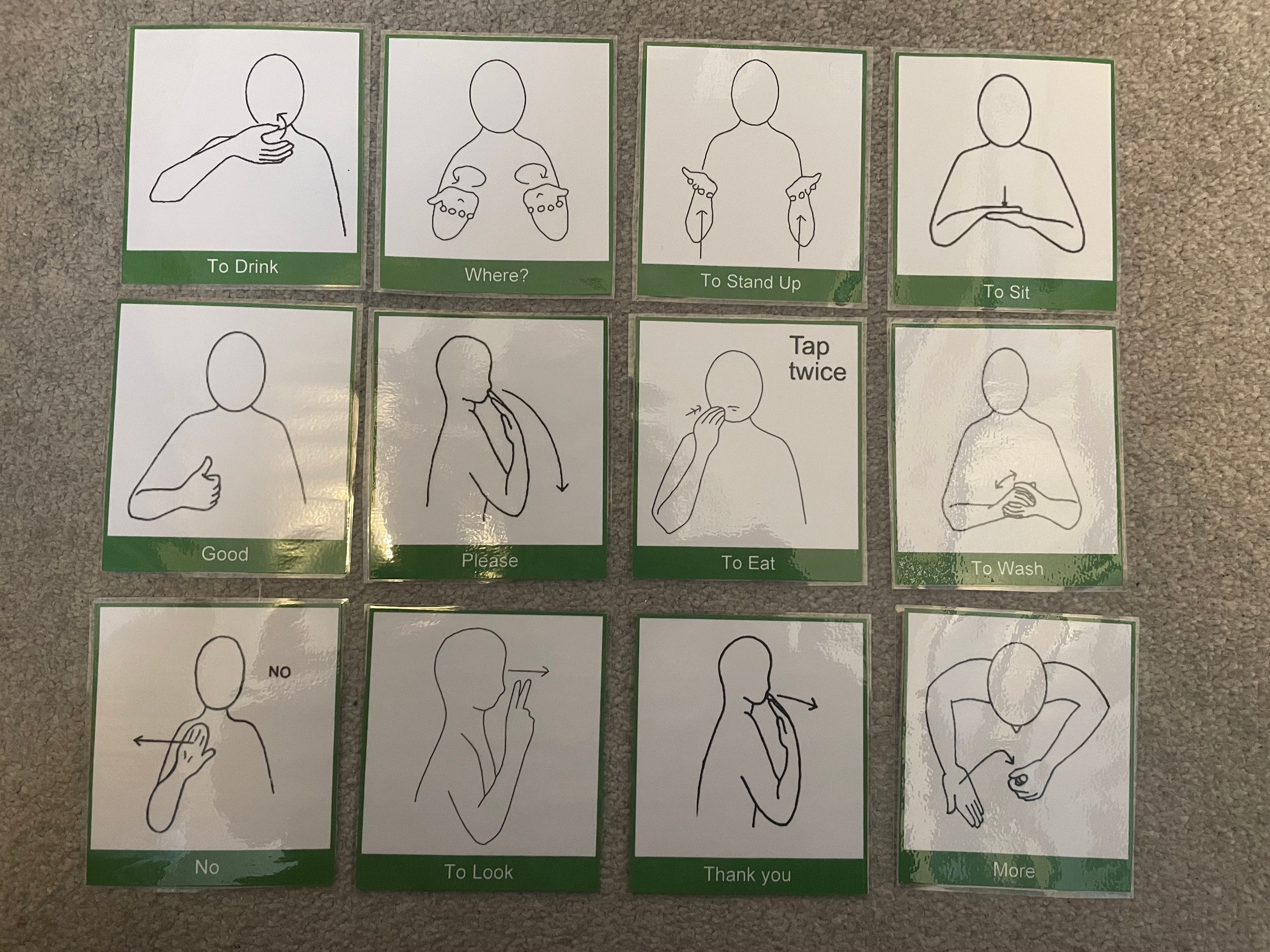 EYFS Makaton Signs Flashcards SEN Staff Support Fully - Etsy Australia