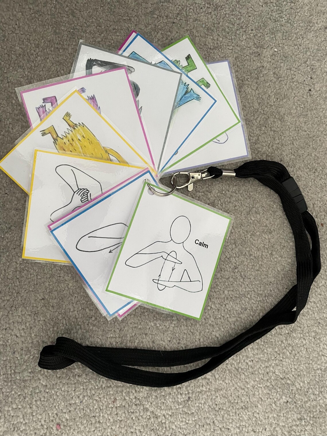 Colour Monster Flashcards - PDF Download - Etsy