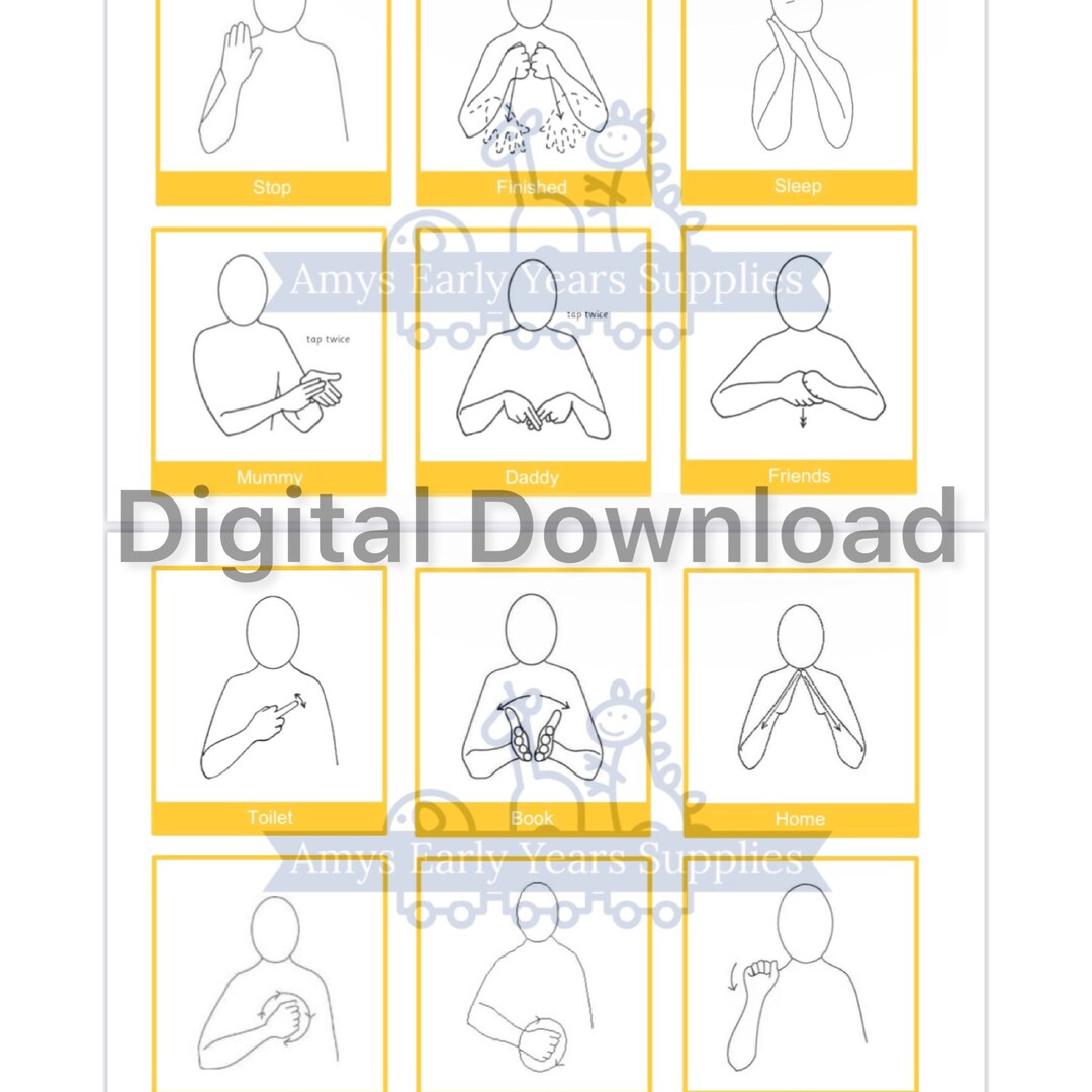 Makaton Flashcards Set 2 Digital Download - Etsy