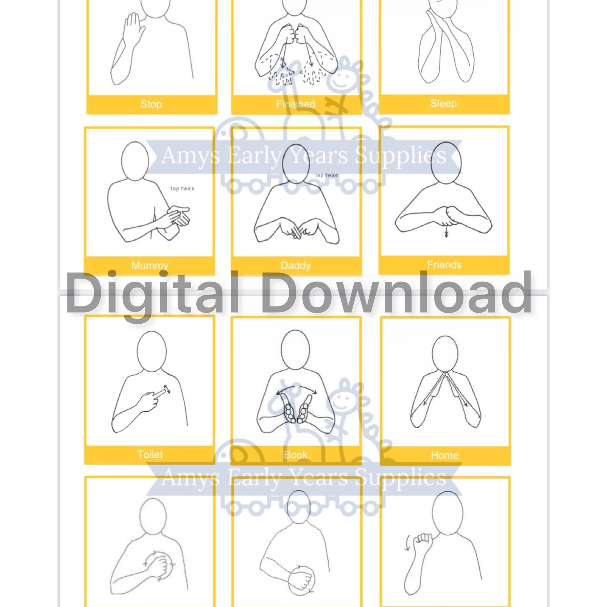 Makaton Flashcards Set 2 Digital Download - Etsy UK