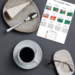 Accountability Calendar/habit Tracker (digital File) - Etsy