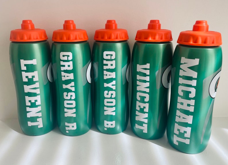 Personalized Sports Water Bottle| Custom Name Team Gifts & Party Favors ...