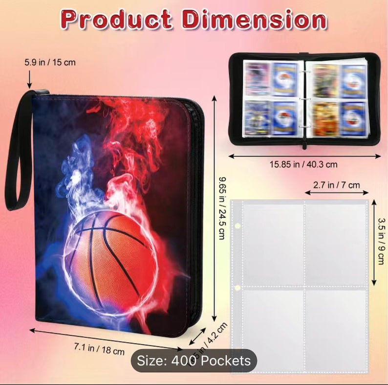 Personalized Trading Cards Binder Football, Baseball, Basketball ...
