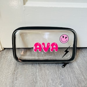 Clear Hard Shell Pencil Case With Zipper - Zippered Organizer for ...