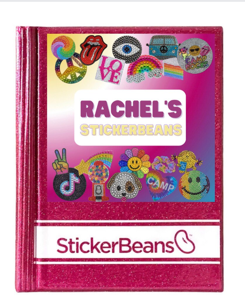 Personalized Stickerbeans Book Cover Sticker - Etsy